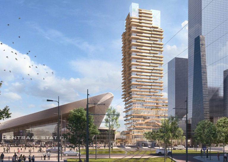 Tree House nieuwe toren CS vertraagd - Nieuwbouw Architectuur Rotterdam